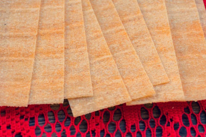 A Pack of Rectangular Chips. Rectangular Chips Stock Photo - Image of ...