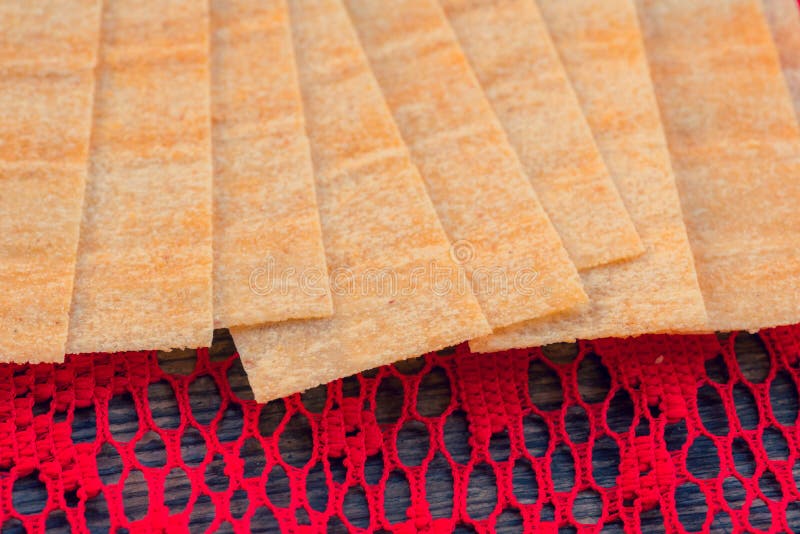 A Pack of Rectangular Chips. Rectangular Chips Stock Photo - Image of ...