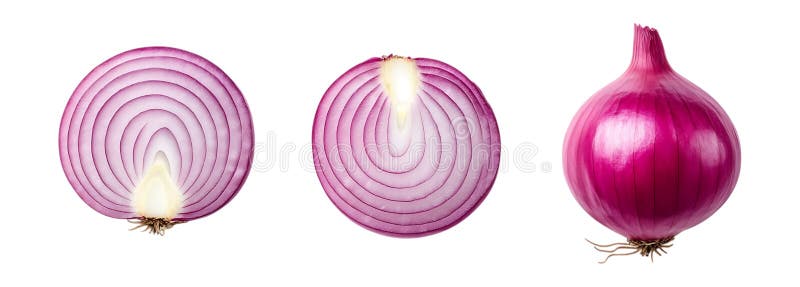 Pack of Red Onion on Transparent Background Stock Illustration ...