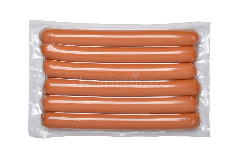 Pack of the sausages stock photo. Image of meat, nutrition - 107460932