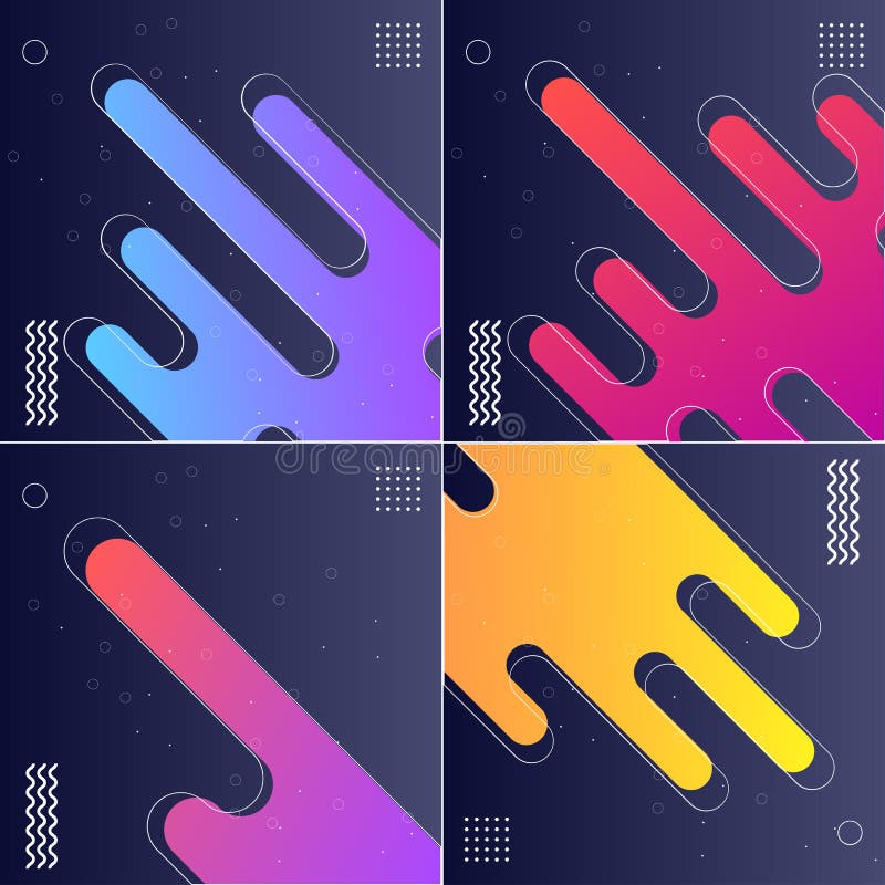 Pack of 4 Seamless Vector Patterns with Diagonal Stripes 1950s-1960s ...