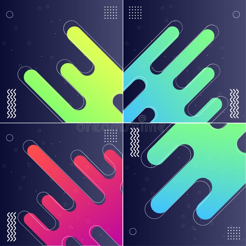 Pack of 4 Seamless Vector Patterns with Diagonal Stripes 1950s-1960s ...