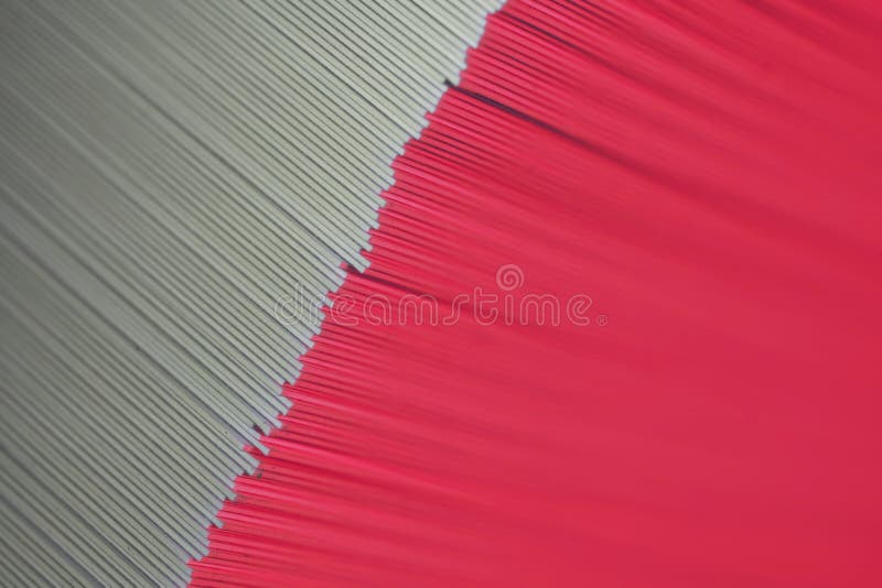 A Pack of Sheets of Colored Paper or Cardboard for Creativity. Red and ...