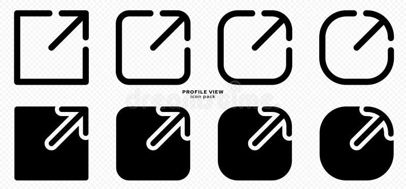 Pack signs profile view stock vector. Illustration of documents - 218392549