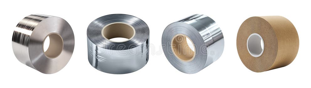 Pack of Silver Scotch Tape on Transparent Background Stock Illustration ...