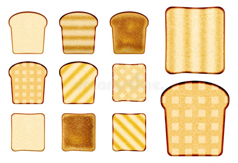 Pack of Sliced Bread or Toast Bread Packaged Stock Vector ...