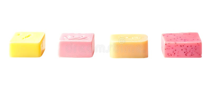 Pack of Soap Rectangular Set Against Transparent Background for Hygiene ...