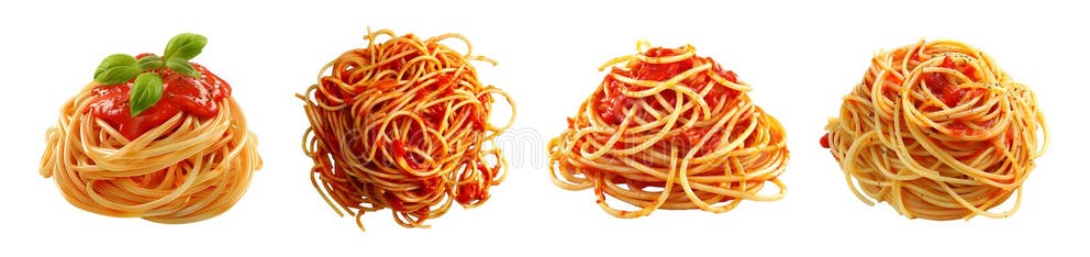 Pack of Spaghetti on Transparent Background Stock Illustration ...