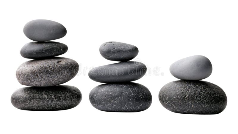 Pack of Stacked Stone on Transparent Background Stock Illustration ...