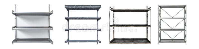 Pack of Steel Rack on Transparent Background Stock Illustration ...