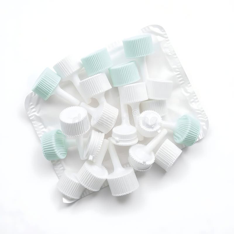 A Pack of Sterile Disposable Medical Caps Displayed on a Clean White ...