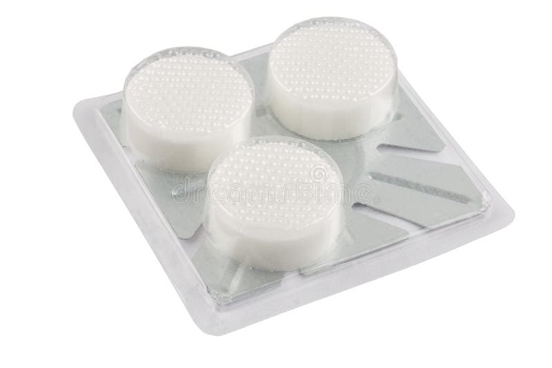 Pack of Three Dry Fuel Tablets Isolated on White Background Stock Image ...