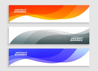 Pack of Three Wide Website Slider Template for Business Advertisement ...