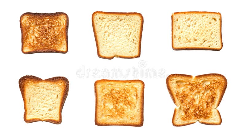 Pack of Toast Bread on Transparent Background Stock Illustration ...