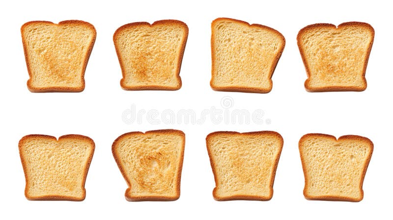 Pack of Toast Bread on Transparent Background Stock Illustration ...