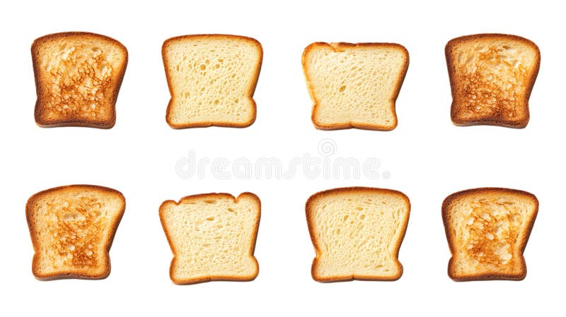 Pack of Toast Bread on Transparent Background Stock Illustration ...