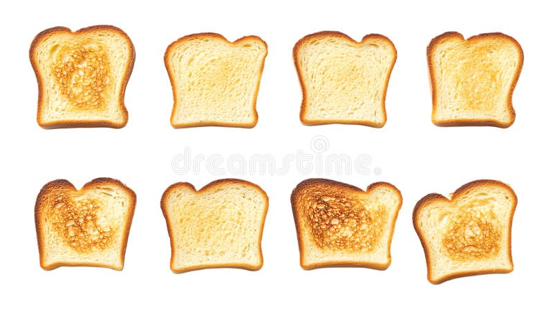 Pack of Toast Bread on Transparent Background Stock Illustration ...