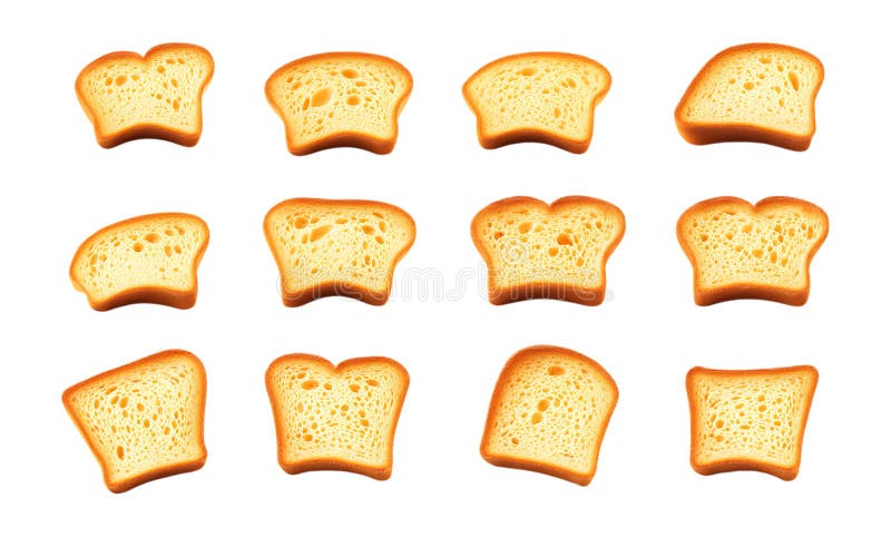Pack of Toast Bread on Transparent Background Stock Illustration ...