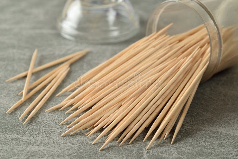 Pack of Toothpicks in Plastic Jar Stock Photo - Image of pack, care ...