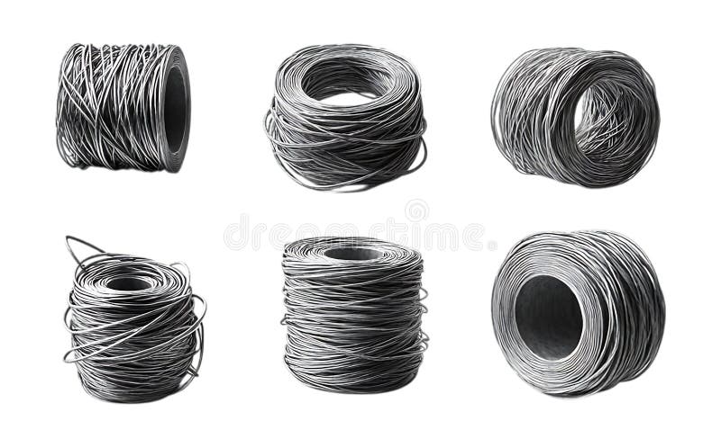 Pack of Various Cord and Thread on Transparent Background Stock ...