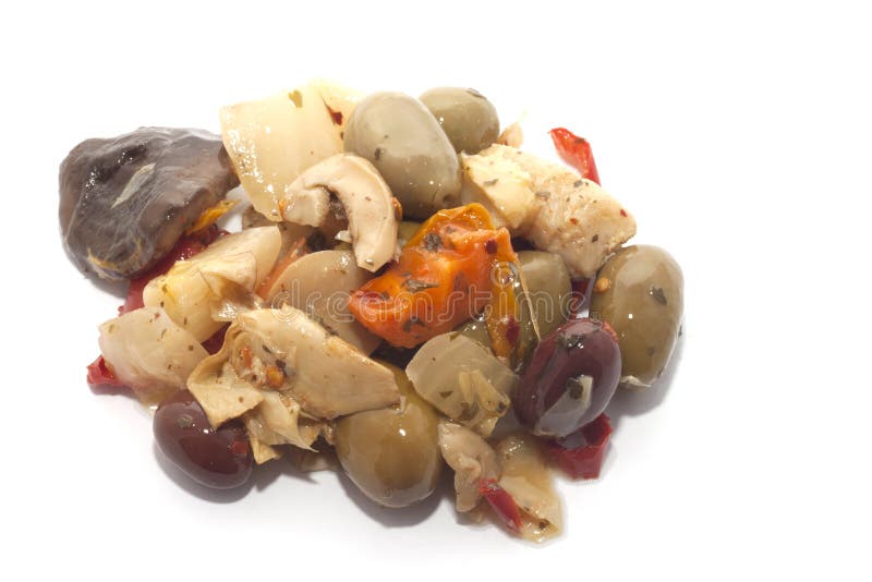 Pack of Vegetables in Oil Appetizer Stock Image - Image of green ...