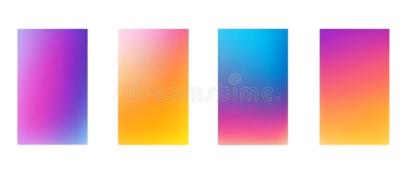 Pack of Vibrant Gradient Backgrounds Free HighResolution Images Set ...
