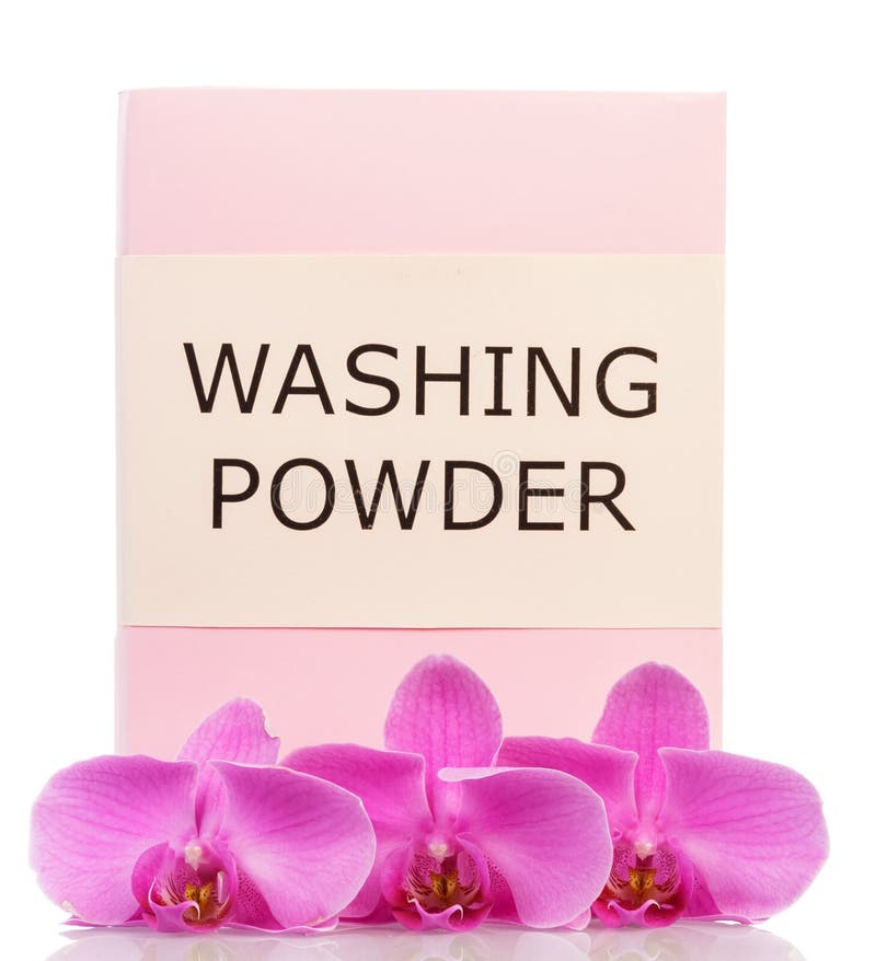 Pack Washing Powder and Fabric Conditioner Bottle Isolated on White ...