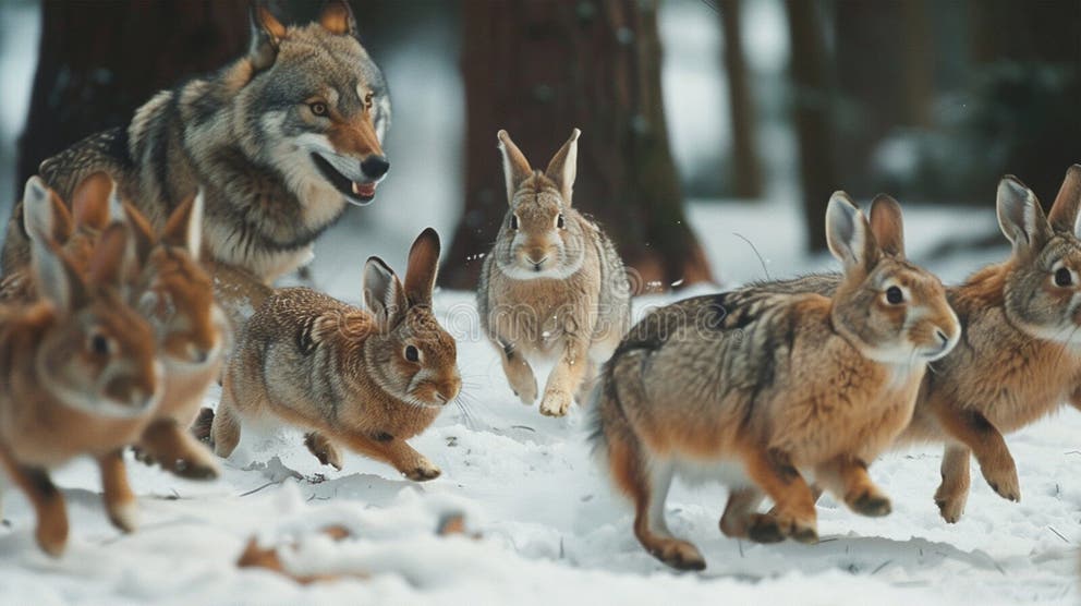 Winter Forest Wolves Stock Illustrations – 722 Winter Forest Wolves ...