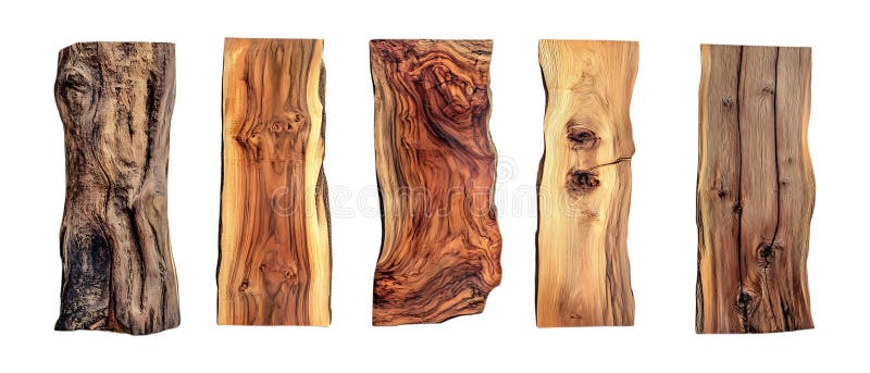 Pack of Wood Textures 5 Natural Wood Samples for Backgrounds Set ...