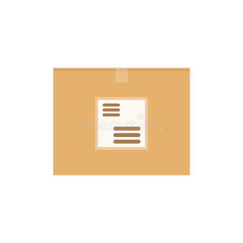 Packaged Box for Shipping Vector Illustration Graphic Icon Symbol Stock ...
