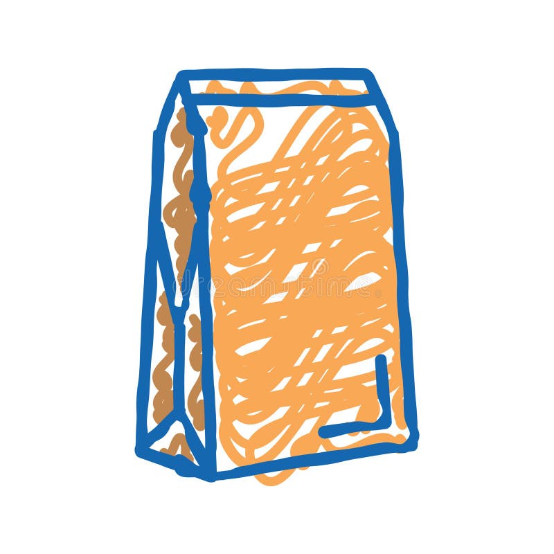 Package Bag Icon Doodle Illustration Stock Vector - Illustration of ...