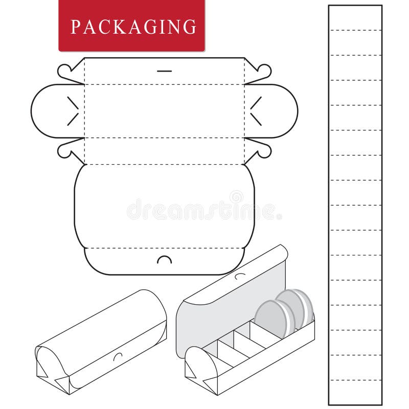 Macaron Box Template