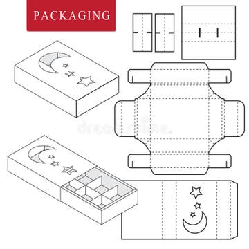 Moon Cake Box Template Stock Illustrations – 19 Moon Cake Box Template ...