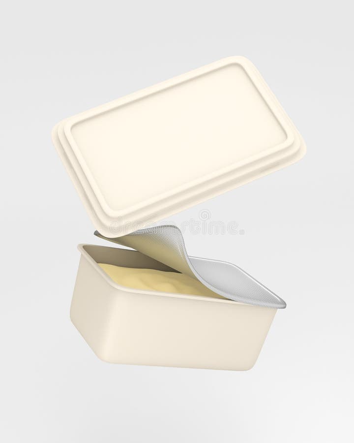 Package Blank Container For Butter, Melted Cheese Or Margarine Spread ...