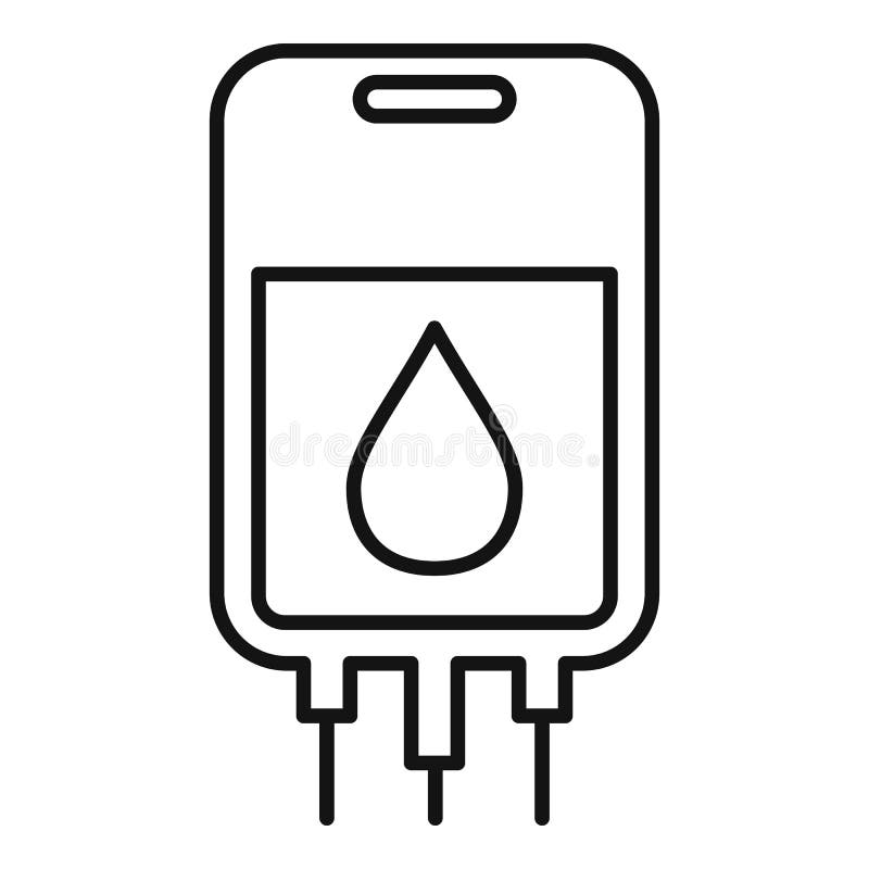 Blood Pack Icon, Outline Style Stock Vector - Illustration of help ...