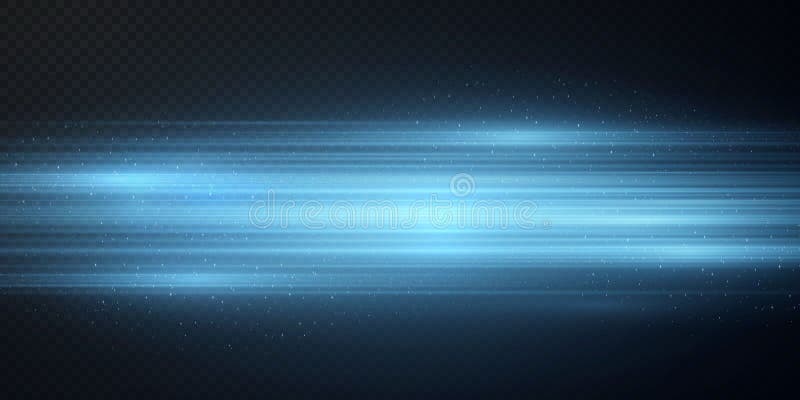 Package with Blue Horizontal Highlights. Laser Neon Beams, Horizontal ...