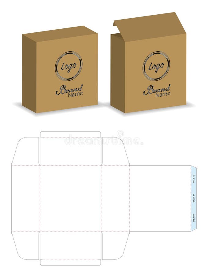 Square Tube Box Die Cut Stock Illustrations – 51 Square Tube Box Die ...