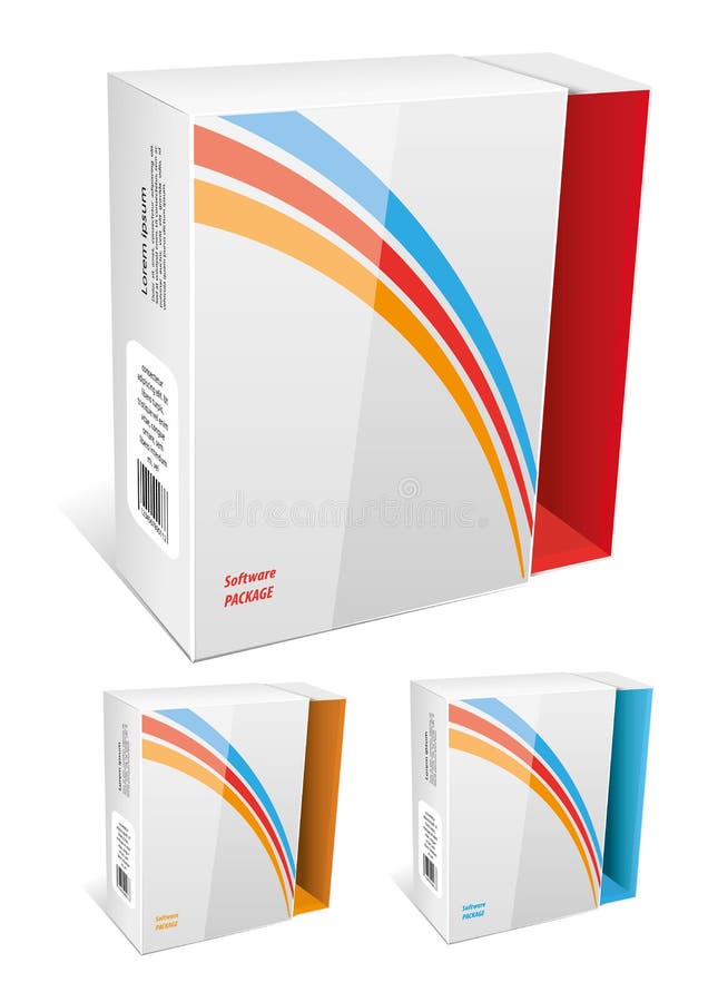 Package box stock vector. Illustration of empty, plastic - 33483664