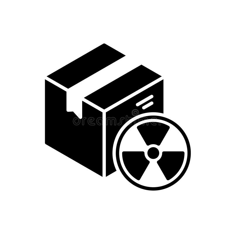 Package Box Icon Contains Hazardous Materials Stock Vector ...