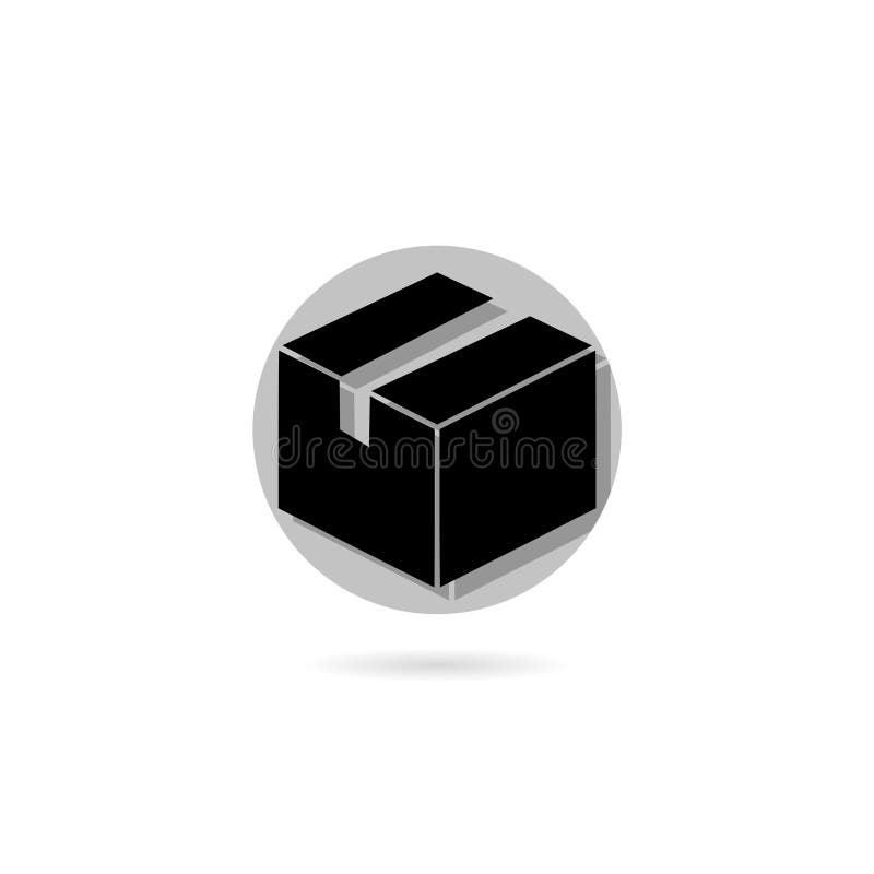 Black Package Delivery Logo, Box Icon Stock Vector - Illustration of ...