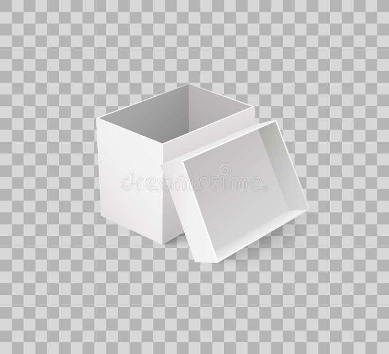 Package Box with Open Cap Empty Container Vector Stock Vector ...