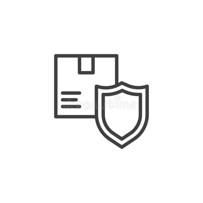 Postal Package Box Vector Icon Stock Vector - Illustration of postal ...