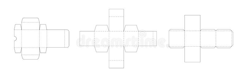 Thin Blank Template Box Model Stock Illustrations – 28 Thin Blank ...