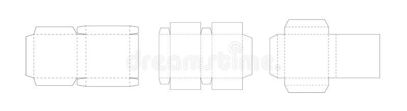 Thin Blank Template Box Model Stock Illustrations – 28 Thin Blank ...