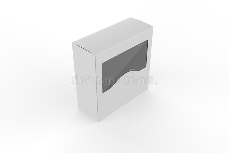 Package Box with a Transparent Plastic Window Stock Illustration ...