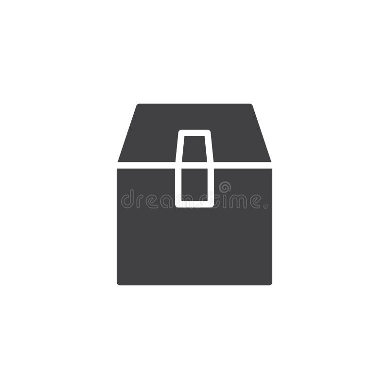 Package Box vector icon stock vector. Illustration of closed - 135278794