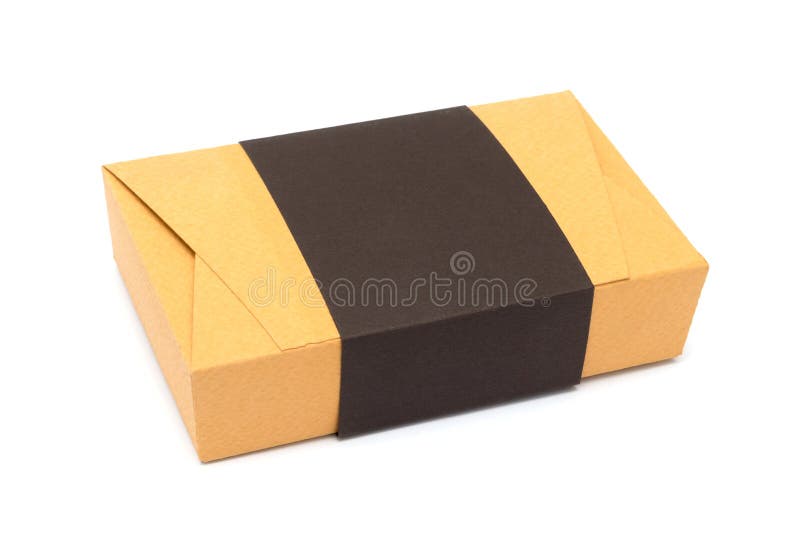 Package Brown Cardboard Box for Long Items. Mockup, Isolated Stock ...