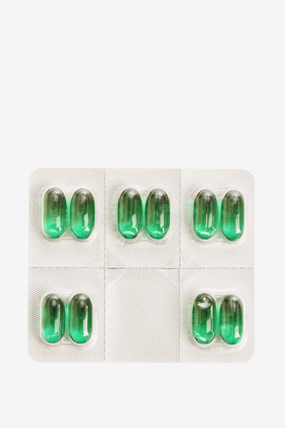 Package of Capsule Pills. Isolated Stock Photo - Image of packaged ...