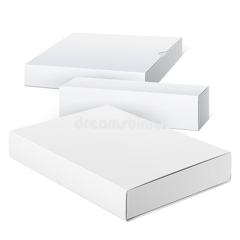 Package Cardboard Box Set stock vector. Illustration of grayscale ...