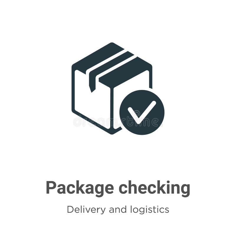 Package Checking Icon. Trendy Package Checking Logo Concept on W Stock ...